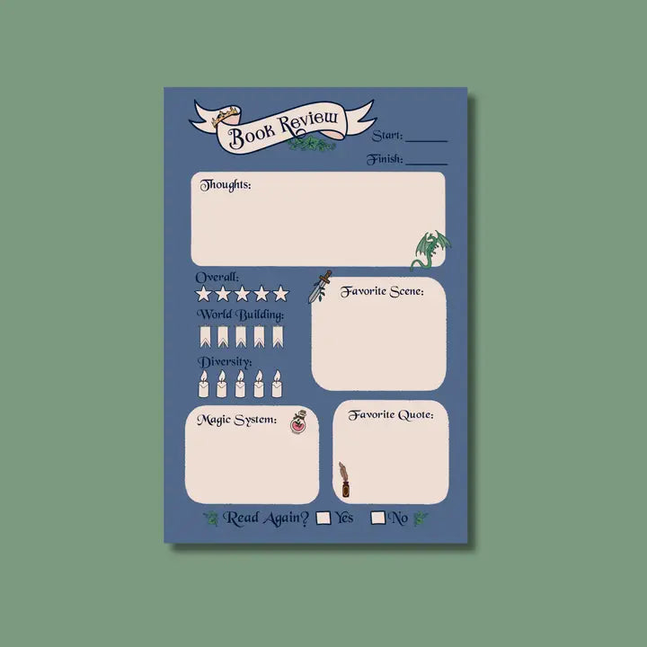 Notepad - Fantasy Book Review – Cellar Bird Books